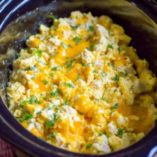 Slow Cooker Scrambled Eggs for a Crowd